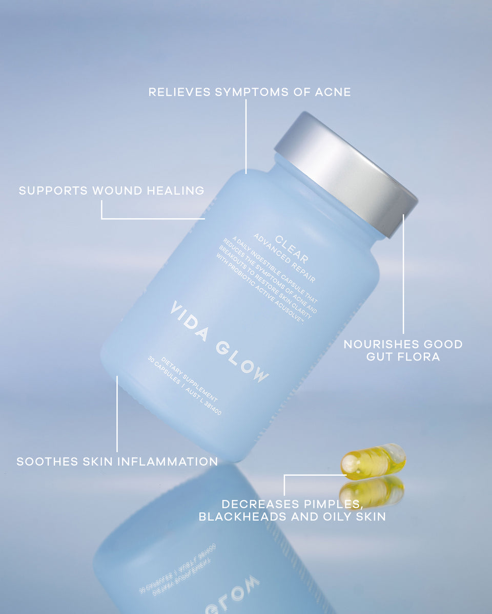 Clear Capsules | Acne Supplement | Vida Glow AU